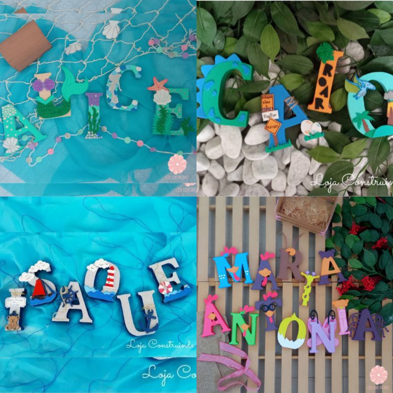 Letras 3D MDF (NOMES COM 5 LETRAS) | Shopee Brasil