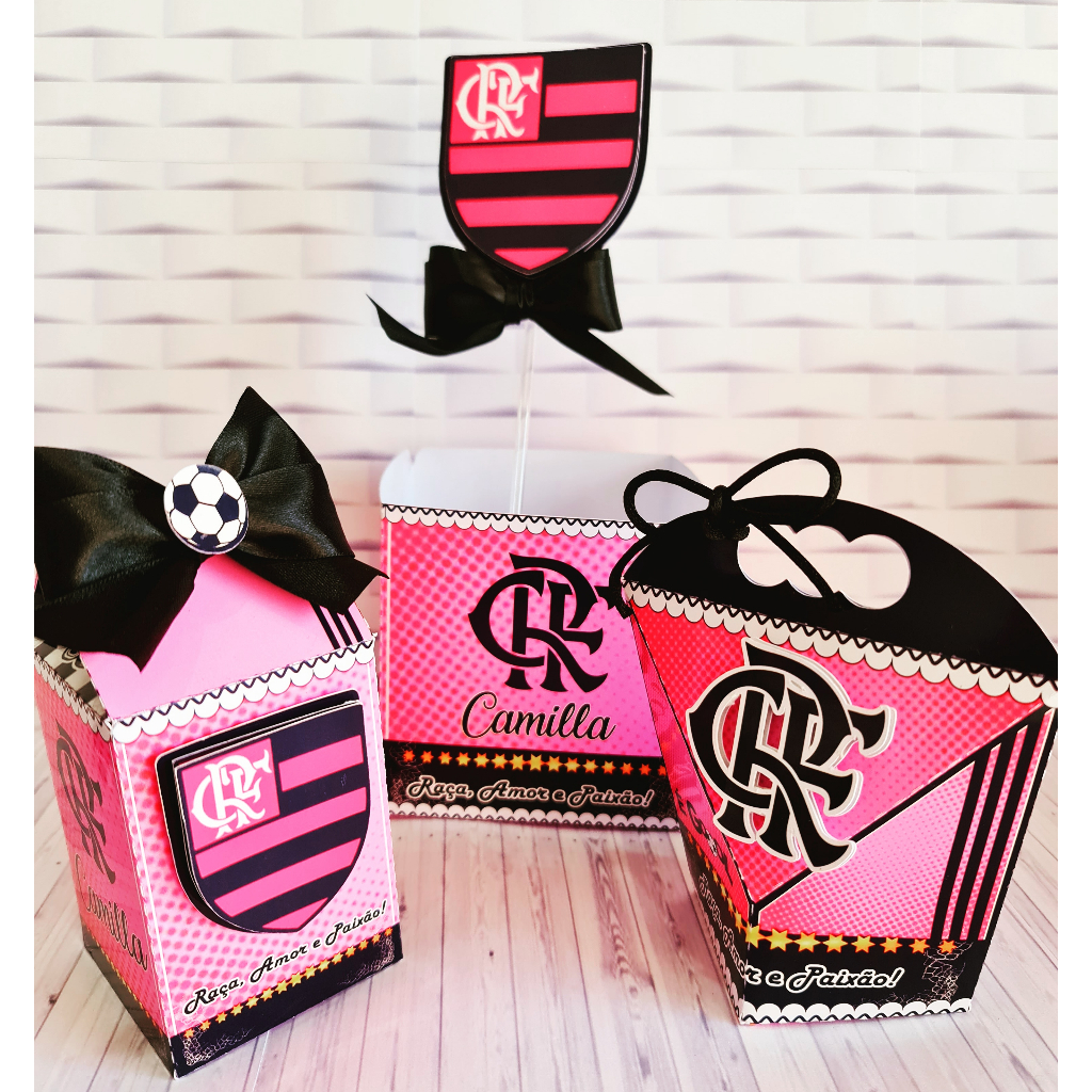 Centro de mesa (cachepó) flamengo torcida feminina | Shopee Brasil