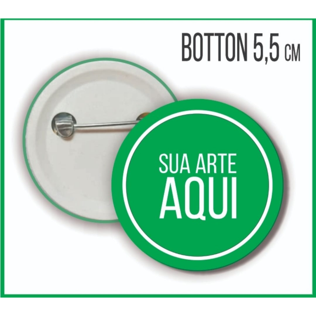 Kit 5 Bottons 5,5cm/ Boton (Botom Personalizado) | Shopee Brasil