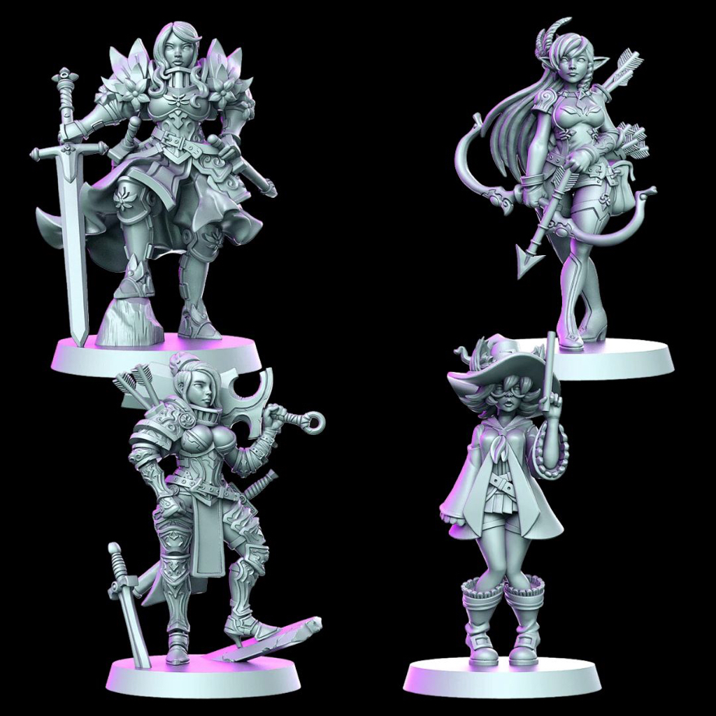 Miniaturas Star Reach Elite para RPG, Zombicide, D&D - Escorrega o Preço
