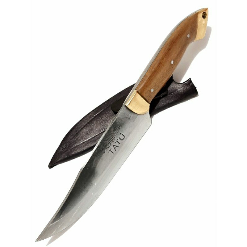 Faca Artesanal para Churrasco Tatu 6'' Javalizeira Disco Arado Madeira ...