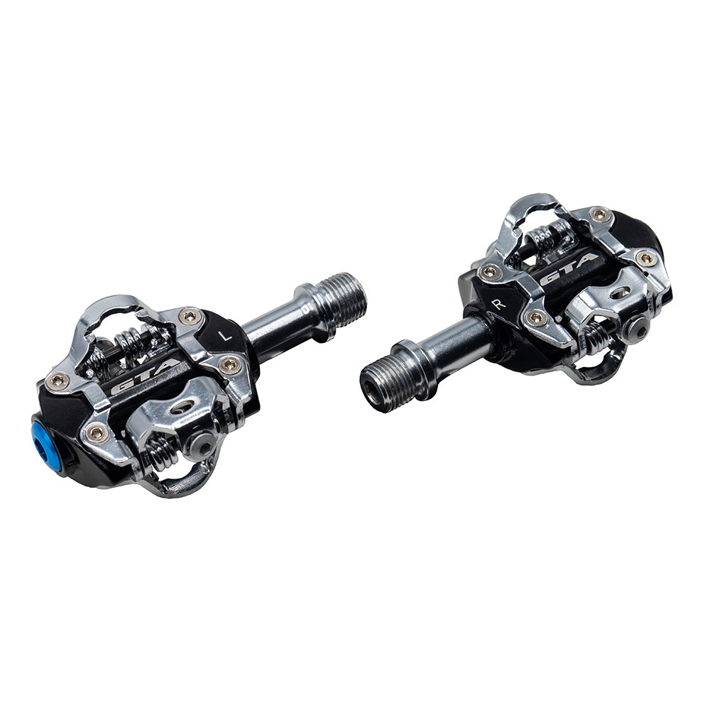 Pedal Clip Gta Rolamento Selado Aluminio C/ Tacos Tipo Shimano Bicicleta Bike | Shopee Brasil