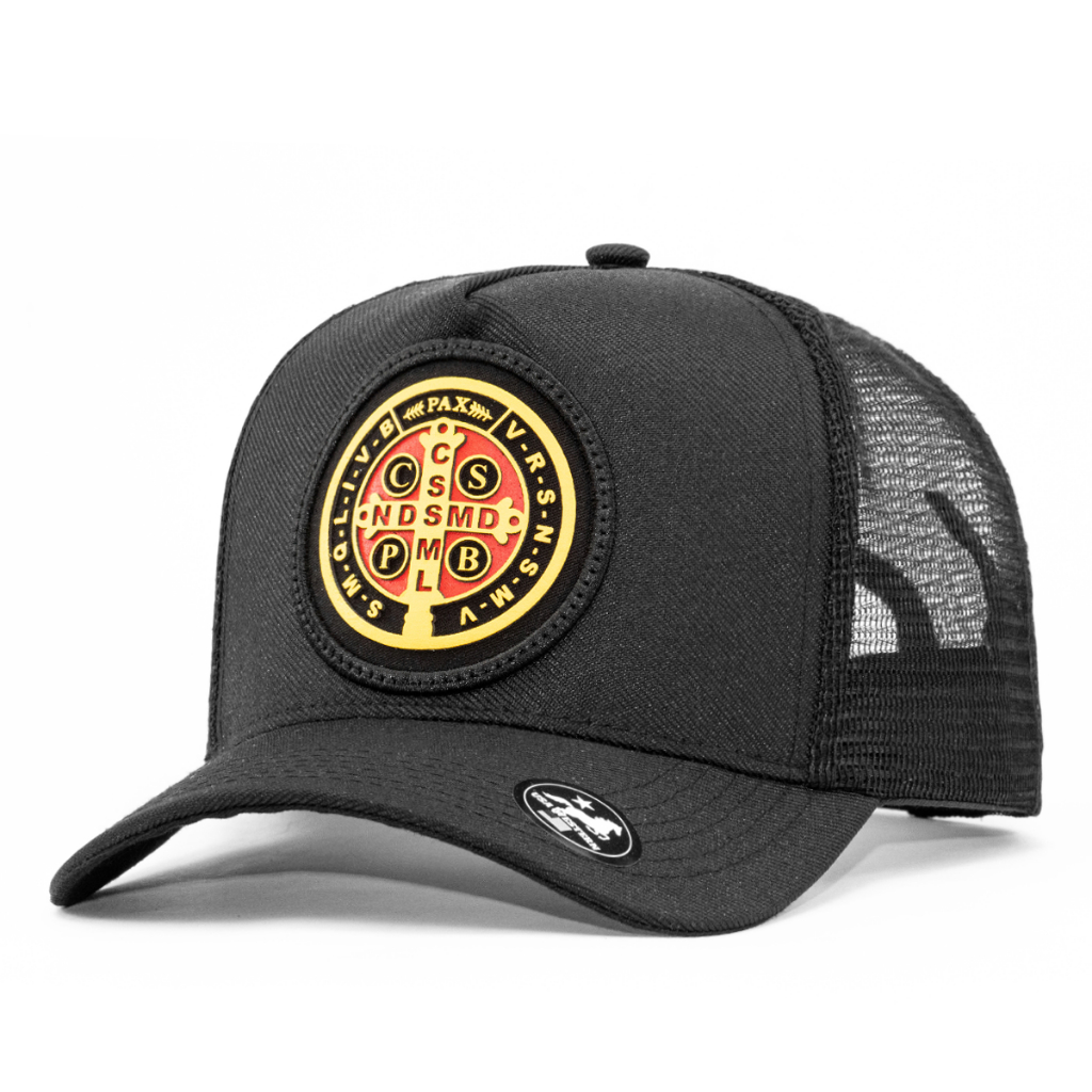 bone chapeu country fe nossa senhora medalha de sao bento casual ...