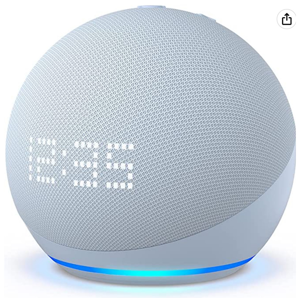 Amazon Echo Dot 5 Geração COM RELÓGIO e assistente virtual Alexa ...