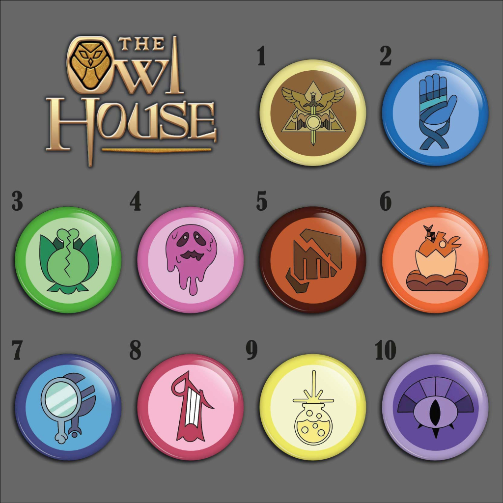 Boton THE OWL HOUSE 3,8cm anime - Botom botton botons bottoms broche ...