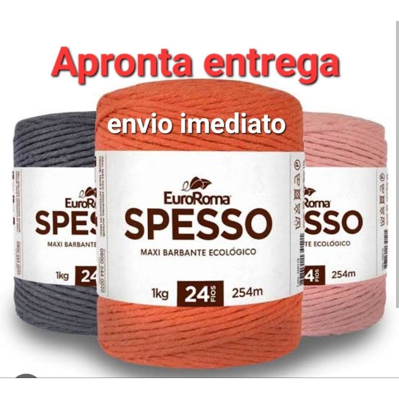 Barbante EuroRoma spesso 24 fios - 1 Kg | Shopee Brasil