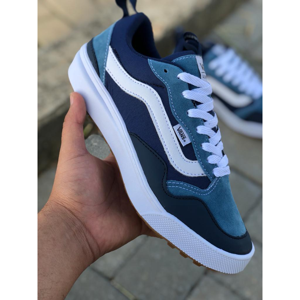 Tênis Vans EXO Ultrarange Rapidweld Azul Branco Treino Academia Unisex ...