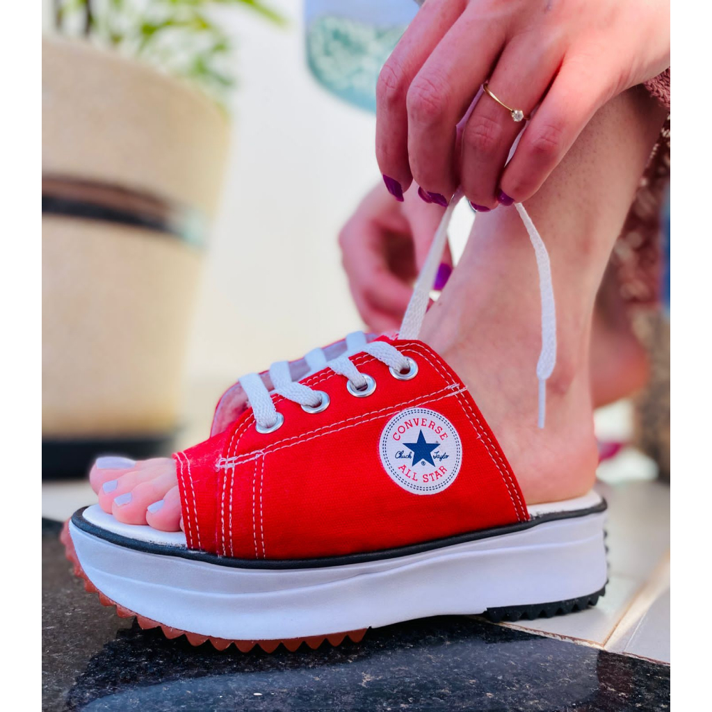 Chinelo Slide Tratorada tamanco converse All star slide | Shopee Brasil