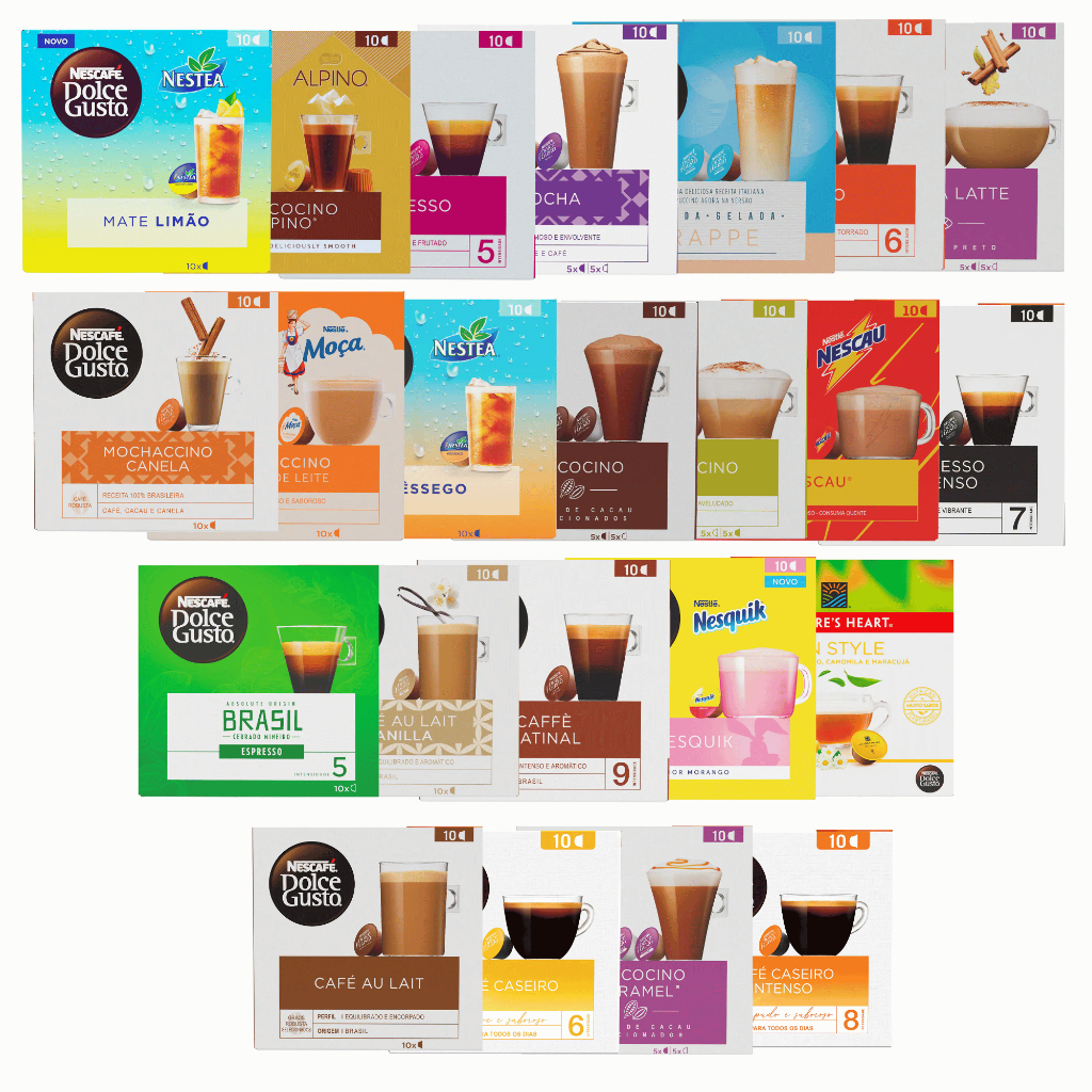 Kit 4 Caixas Nescafé Dolce Gusto Escolha Seus Sabores | Shopee Brasil