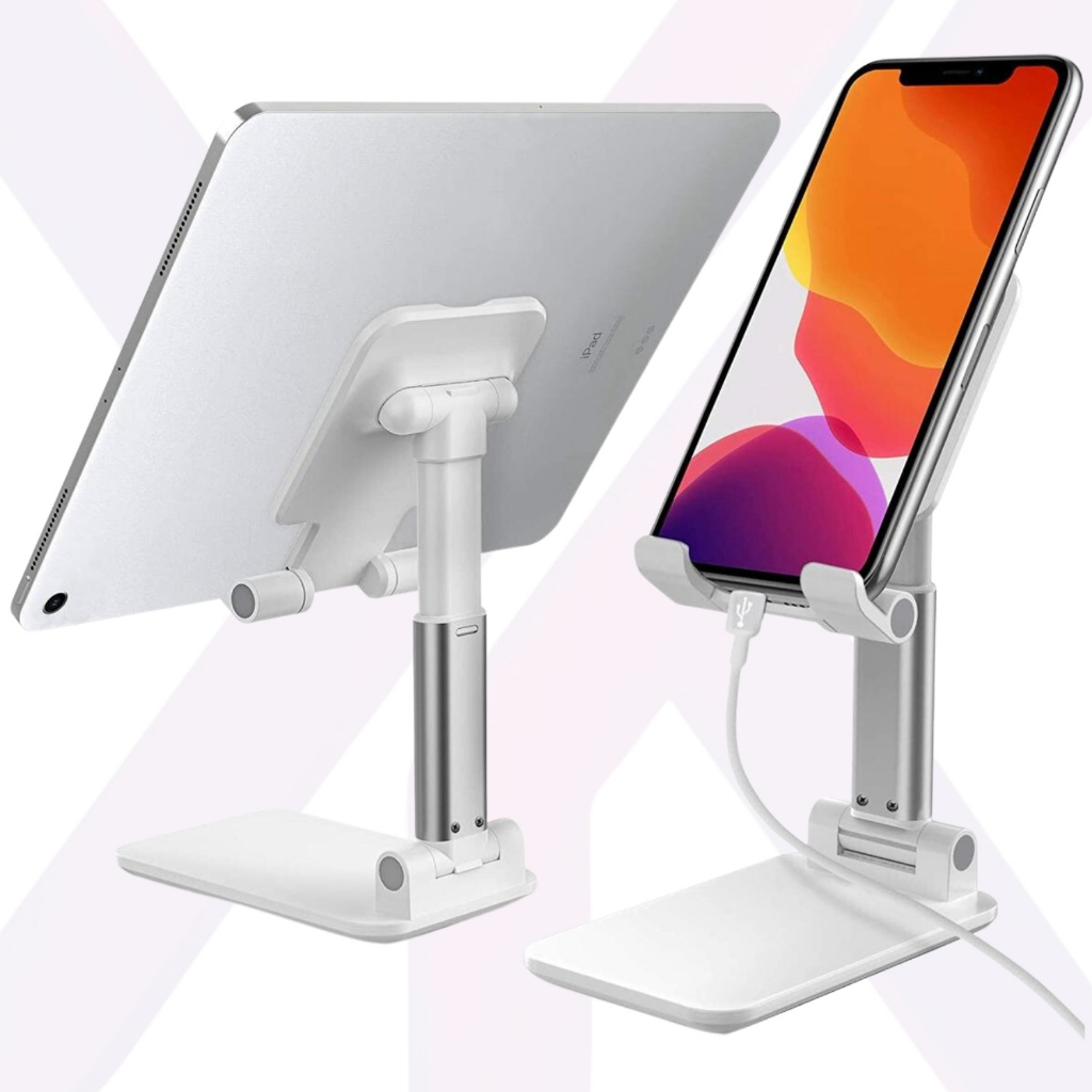 Suporte Tablet Pedestal Celular De Mesa Ajustável Dobrável Portatil ...