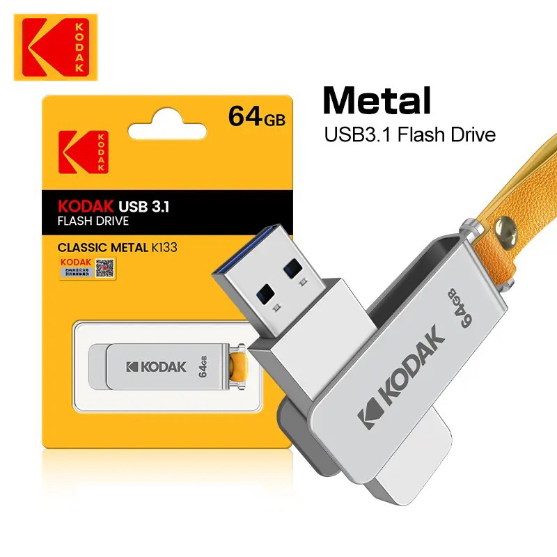 Pen Drive KODAK metálico 64GB USB 3.1 | Shopee Brasil