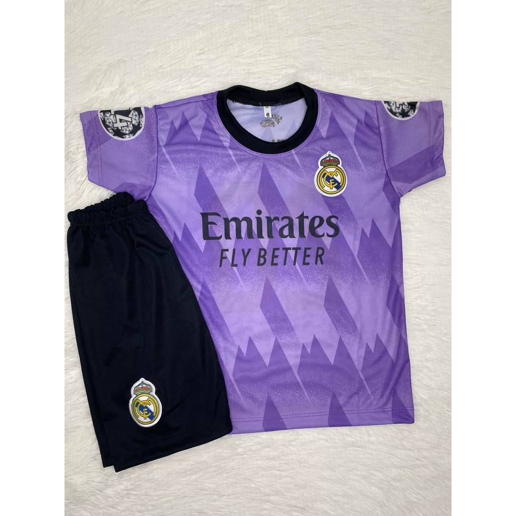 Uniforme do Real Madrid Roxo Edição Away 2023/2024 de Alta Qualidade ...