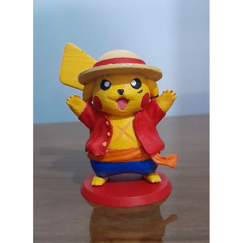 Miniatura Pikachu Luffy - Pokémon e One Piece | Shopee Brasil