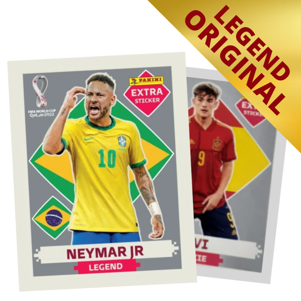 Figurinha Prata Extra Sticker Legend/ Rookie (Lendária) - Rara Copa do ...