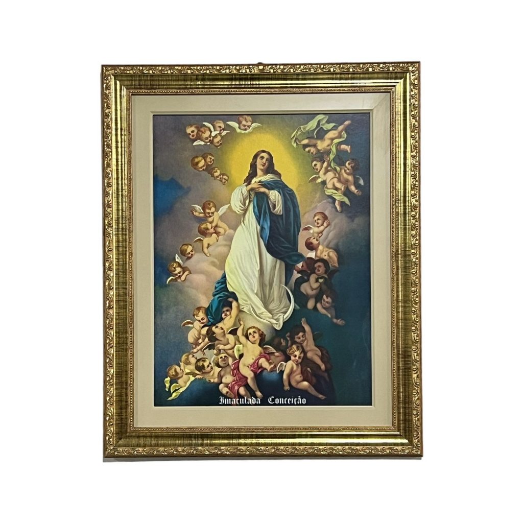 Quadro Imagem Santa Imaculada Conceição luxo 30x40 Decorativo Religioso ...