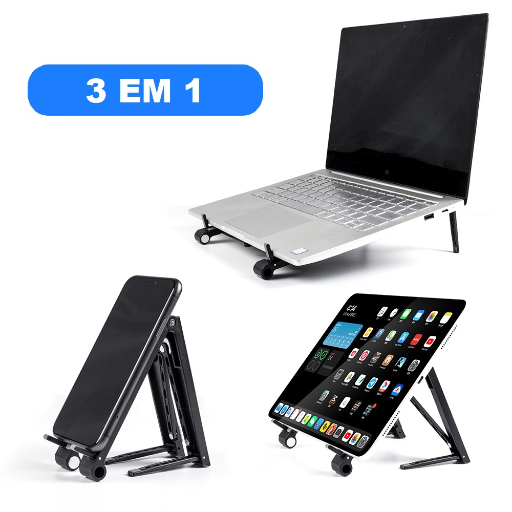 Suporte Notebook Base Retrátil Premium Home Office Plástico | Shopee Brasil