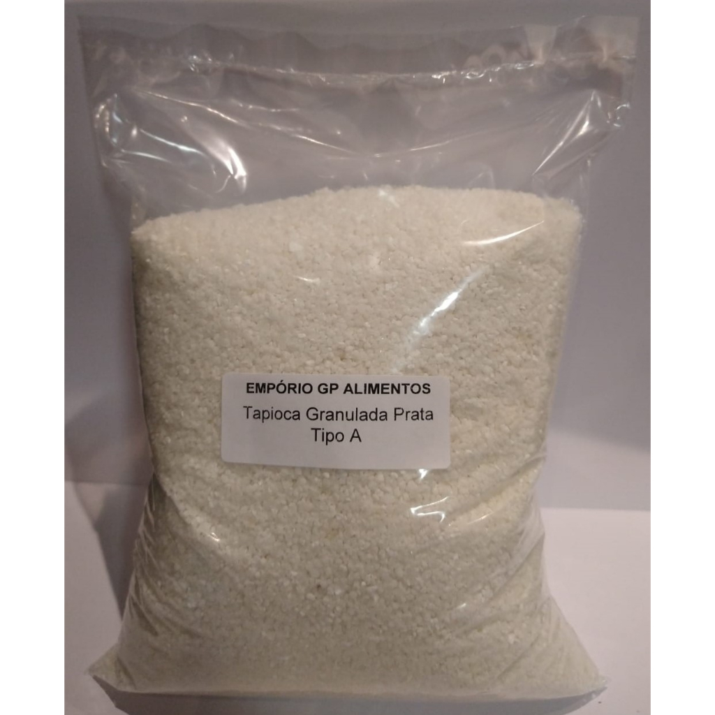 Tapioca Granulada Prata Tipo A - 1kg (à Granel) | Shopee Brasil