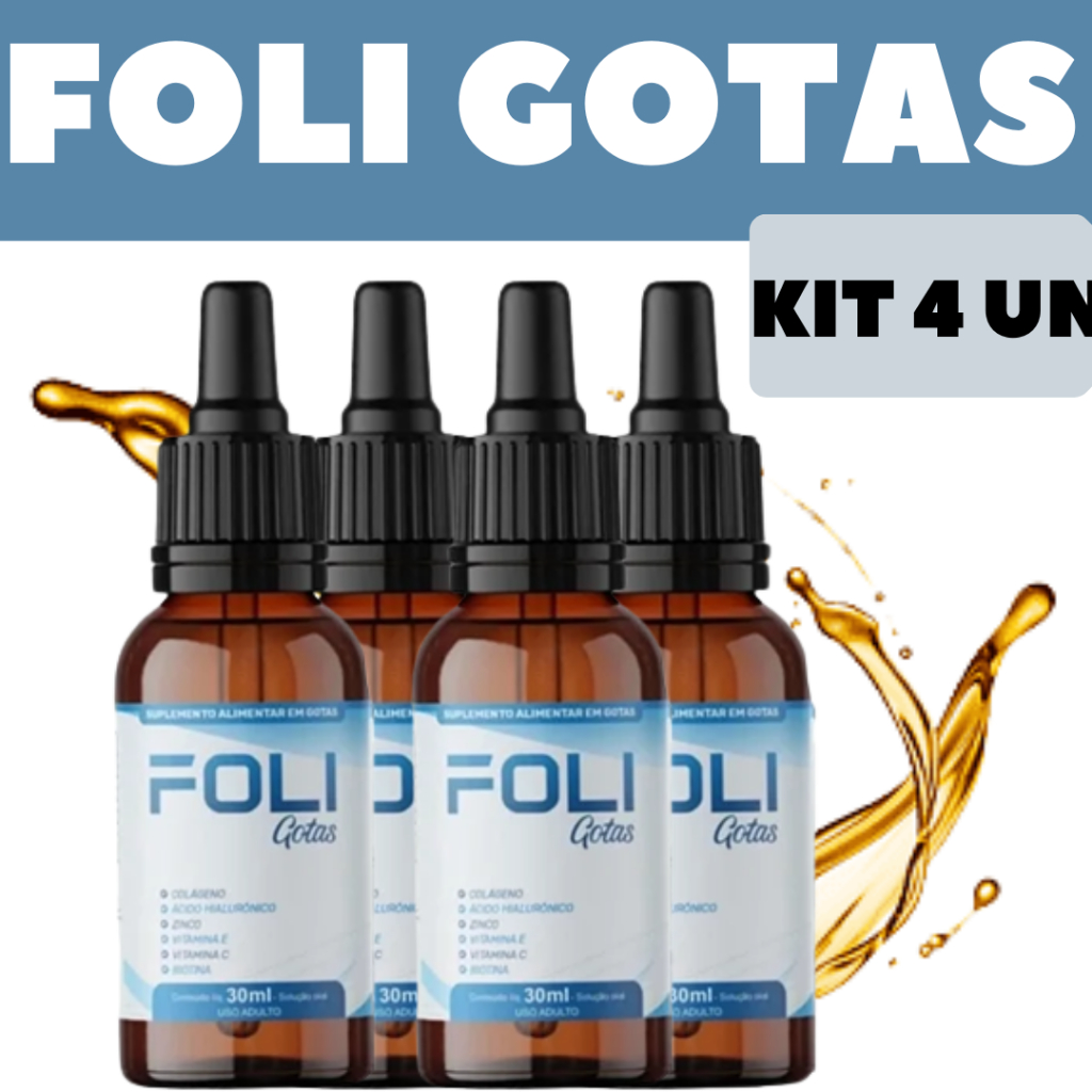 4 FOLI GOTAS ORIGINAL MEGA POTENTE | Shopee Brasil