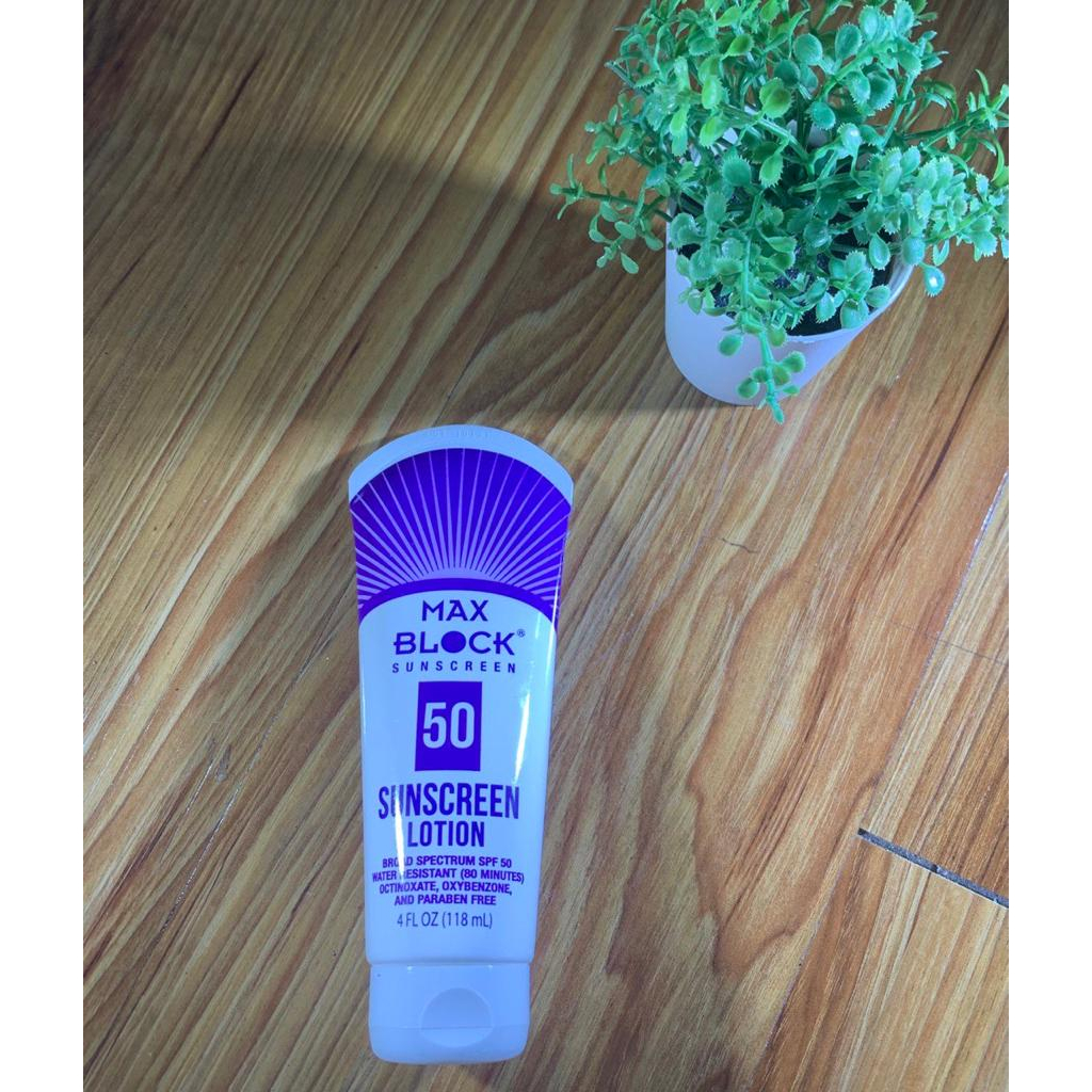 Protetores solar Max Block importados (novos) | Shopee Brasil