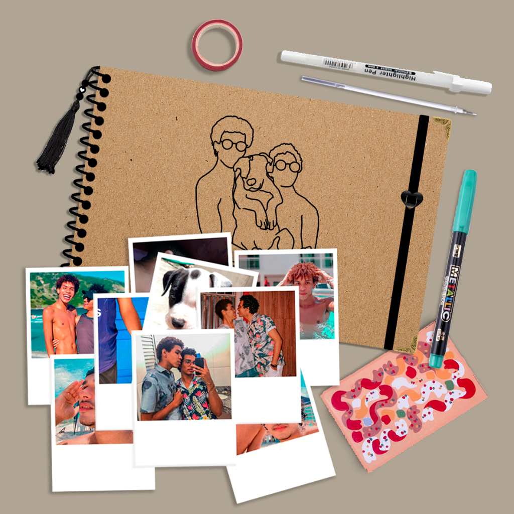 KIT Álbum de fotos A5 / Álbum de memórias/ Álbum de recordação ...
