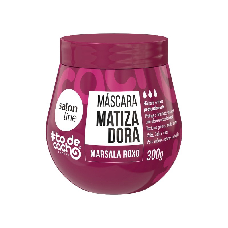 Máscara matizadora Salon line Marsala Roxo 300g | Shopee Brasil