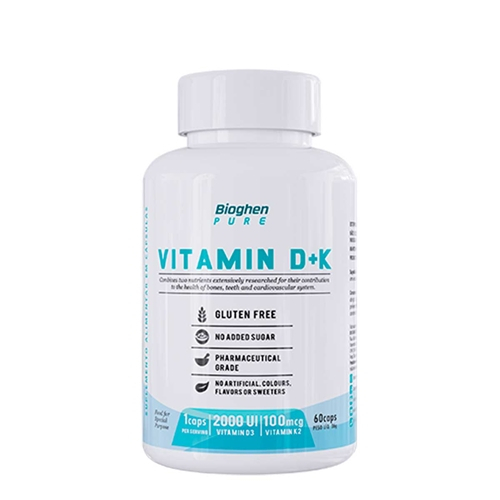 Vitamina D + K 60 caps Bioghen Pure | Shopee Brasil