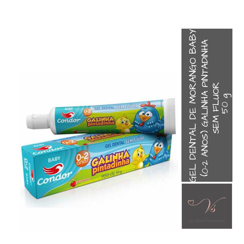 Gel Dental de Morango Baby (0-2 ANOS) Galinha Pintadinha SEM FLÚOR ...