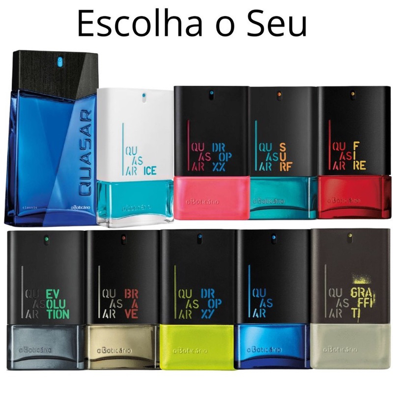 Quasar 100 ml O Boticário (Classic, Fire, Ice, Surf, Brave, Rush ...