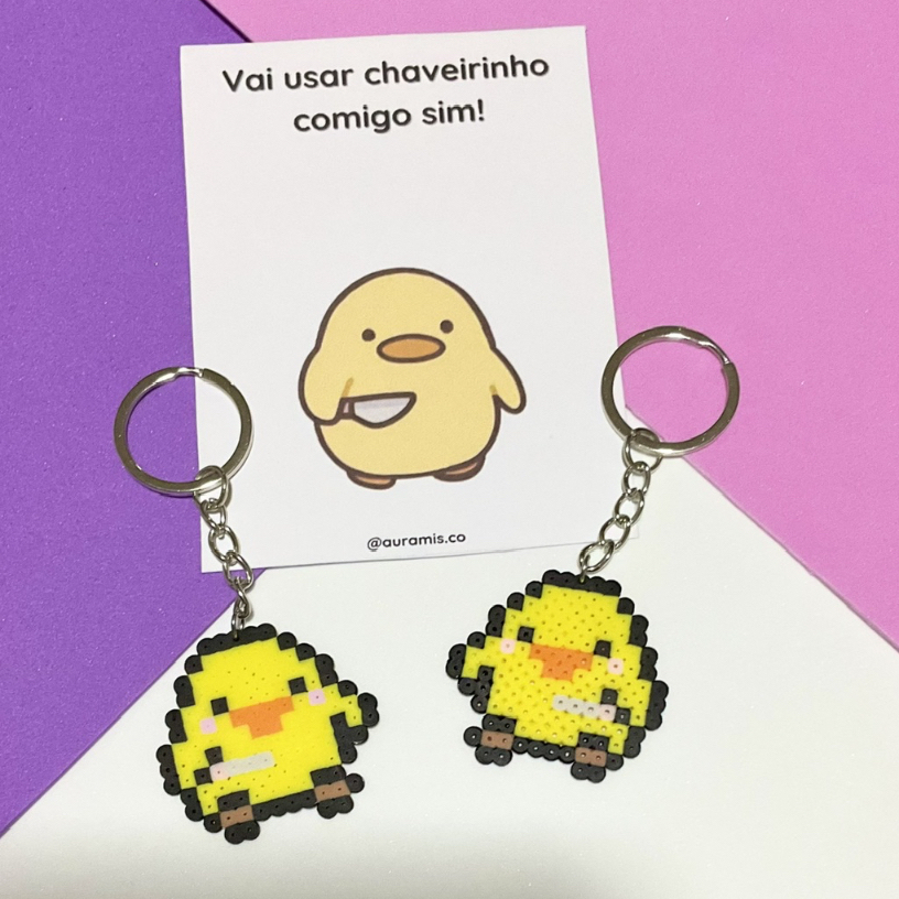 Chaveiro Psicopato Pato Meme Pato Com Faca Casal Presente de Namoro Dia ...