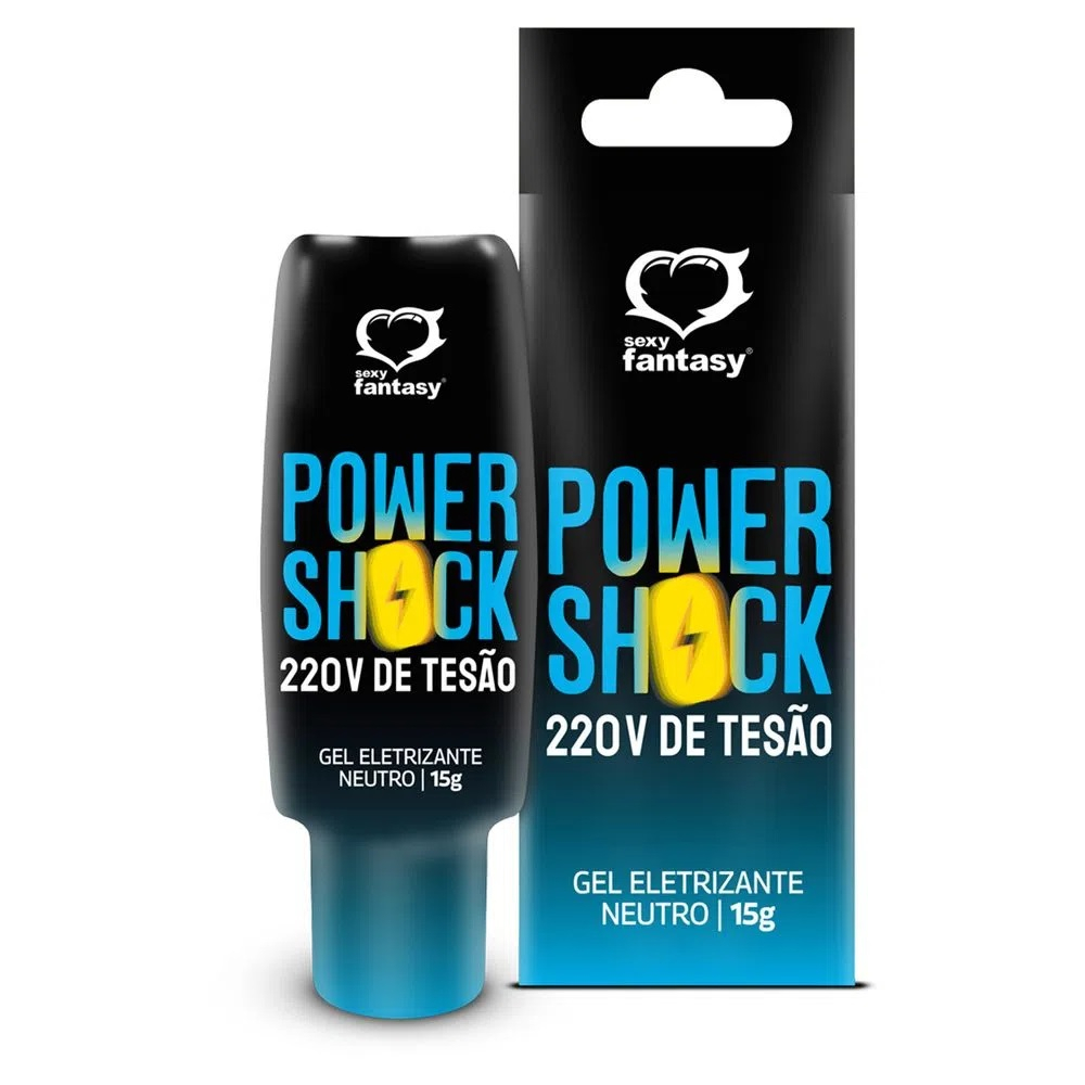 Gel Eletrizante neutro Power shock 220V de Tesão 15g | Shopee Brasil
