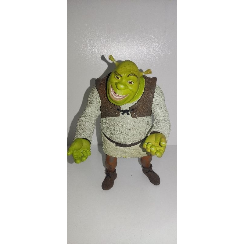 boneco Shrek Mcfarlane toy 2001 filme raro articulado 16cm - Faz a Boa!