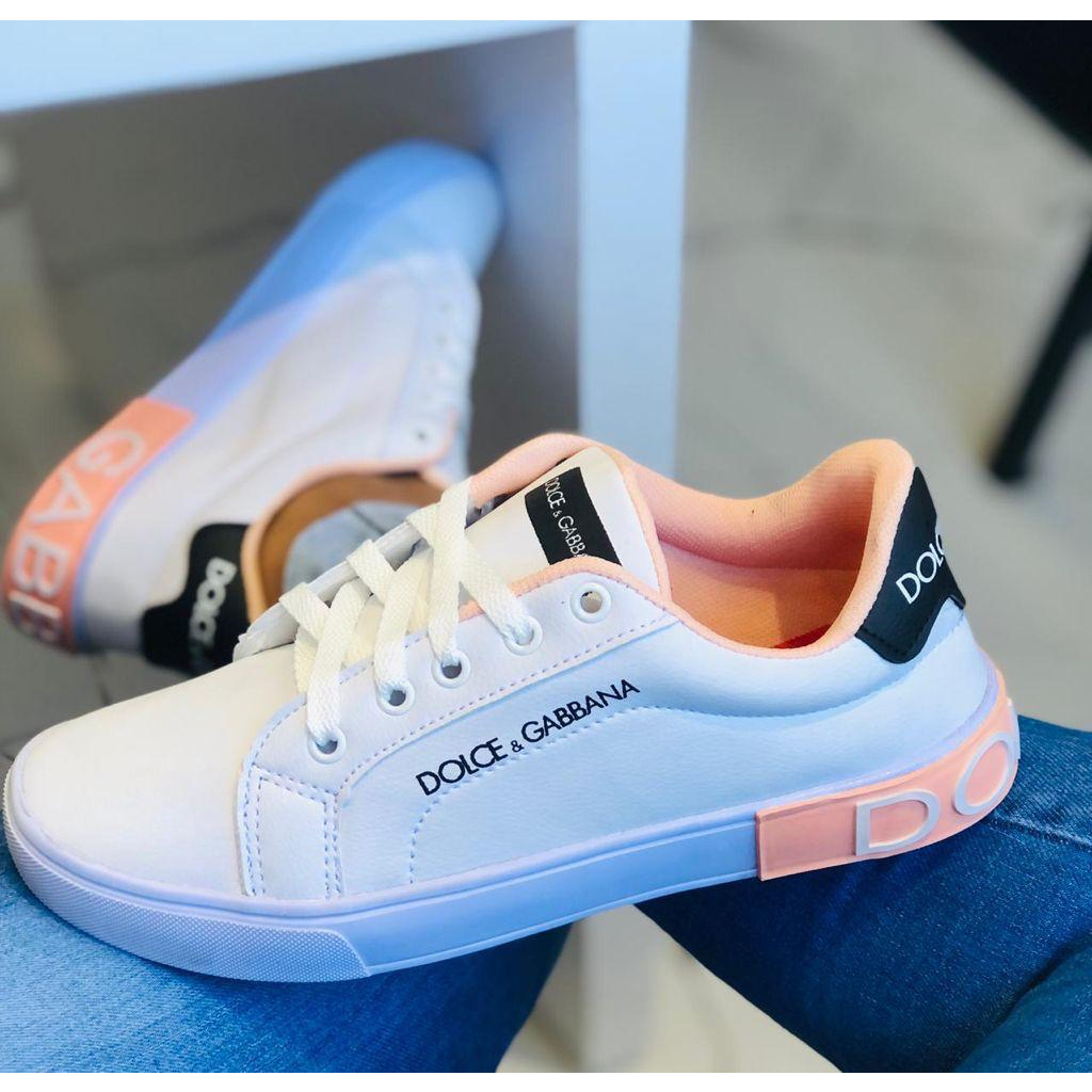 SAPATENIS FEMININO DG TÊNIS D&G BRANCO SAPATENIS DOLCE GABBANA PROMOÇÃO ...