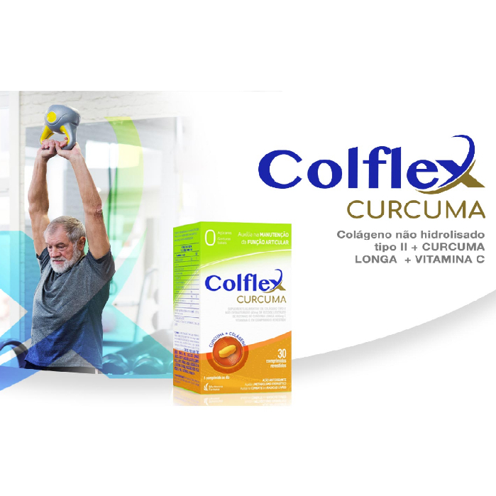 Colflex Curcuma Mantecorp com 30 comprimidos | Shopee Brasil