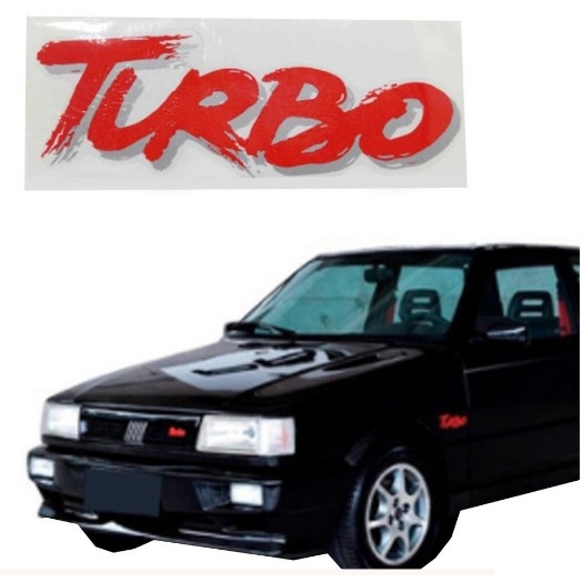 Adesivo Turbo Vermelho Para Uno Turbo | Shopee Brasil