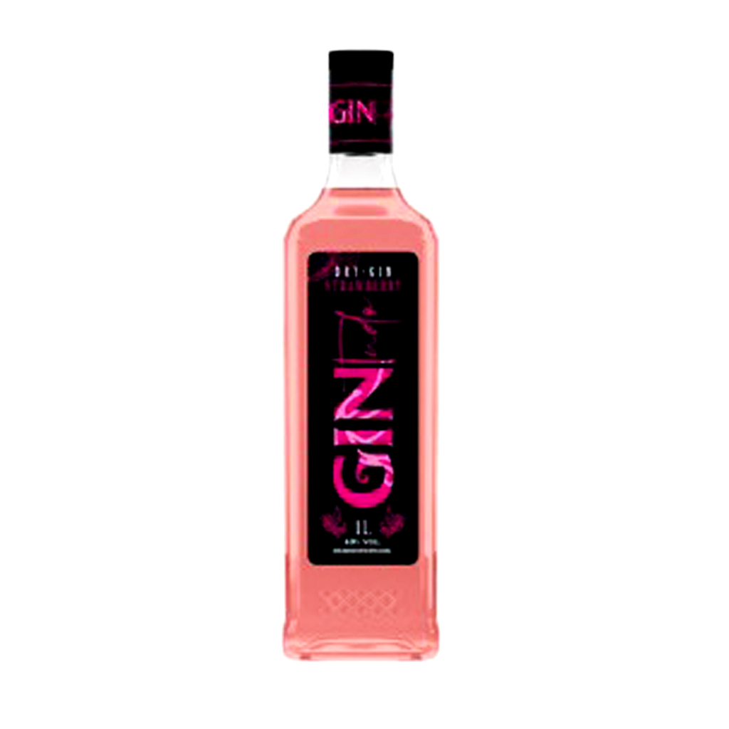 Gin Seco Tudo Strawberry Dry Drinks Garrafa Sabor Morango 1l | Shopee ...