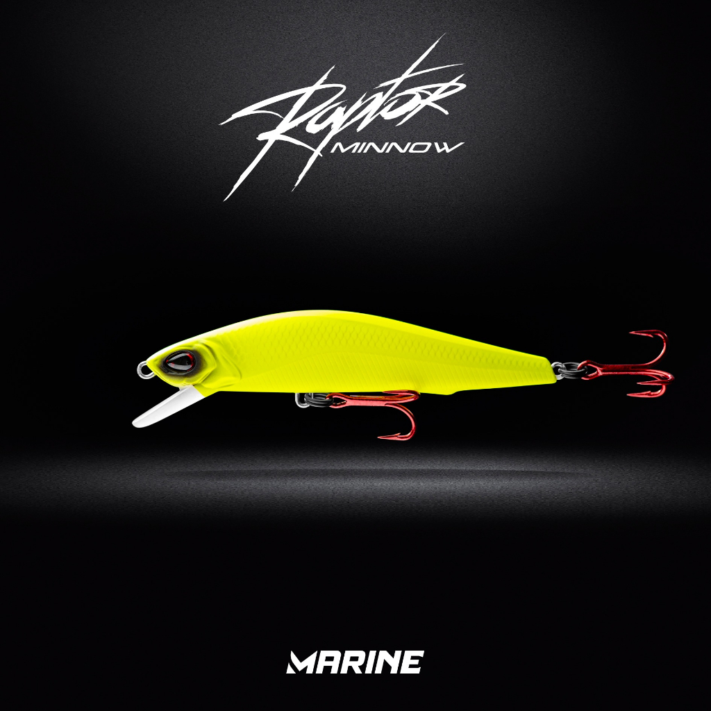 Isca Artificial Raptor Minnow 90 9cm/11g Meia água flutuante Nado ...
