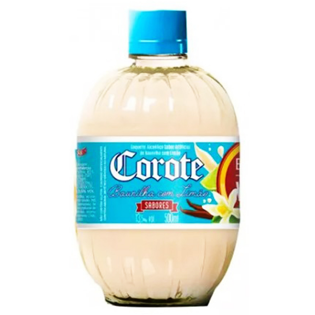 Corote Sabores Baunilha E Limão Original 500ml | Shopee Brasil