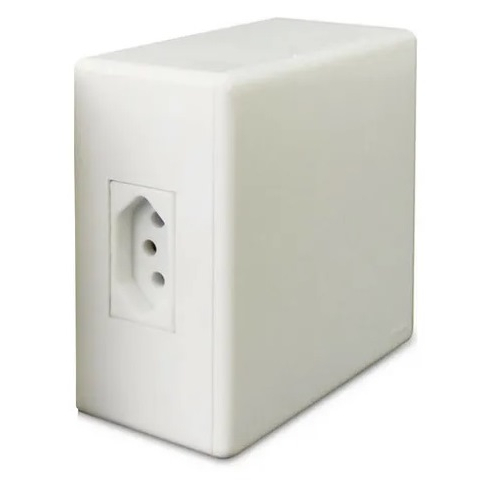 Caixa Pratika Box Steck c/Tomada 2P+T 10A SPR1000 | Shopee Brasil