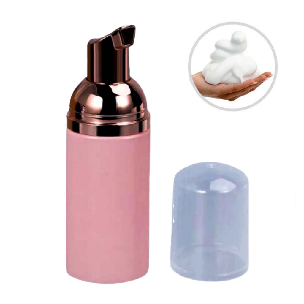 Frasco Pump Dosador Espuma Cremosa Rose | Shopee Brasil