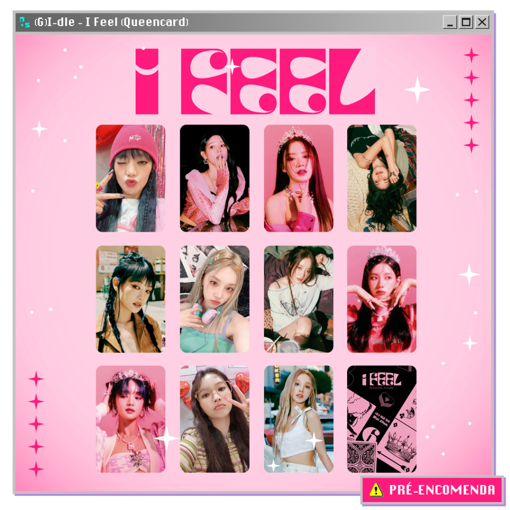 I FEEL (Queencard) - (G)I-dle - Kits Photocard Fanmade Kpop Lomocard ...
