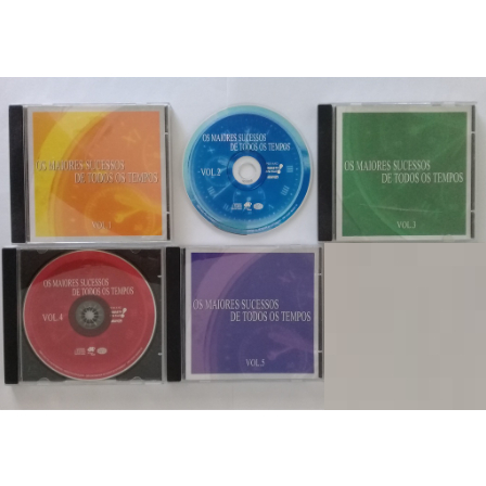 Lote CD RedeTv: Os Maiores Sucessos de Todos os Tempos Vol 1, 2, 3, 4 ...