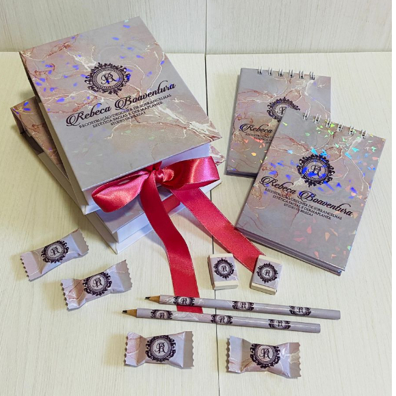 Kit curso caderno A6 + caixa 12x18 ambos Personalizados | Shopee Brasil