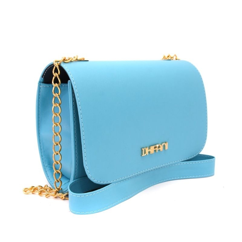 Bolsa Feminina Dhifani Azul Turquesa Transversal Tiracolo Alça com ...