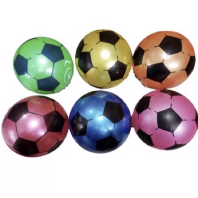 Kit 12 Bola de Futebol Colorida Leve Vinil - Cores Sortidas | Shopee Brasil