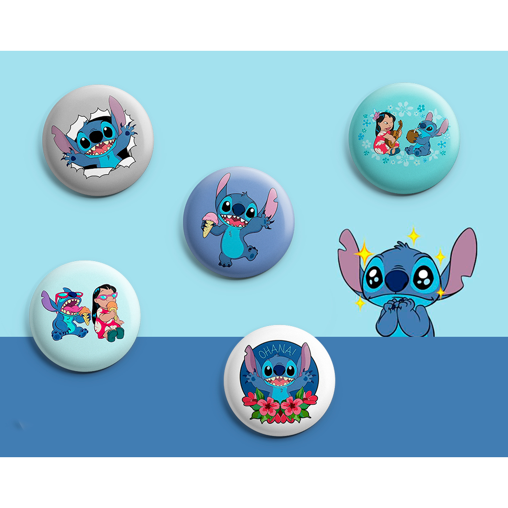 Kit Bottons Lilo & Stitch - Botum / Boton / Broche (3,5cm & 4,5cm ...