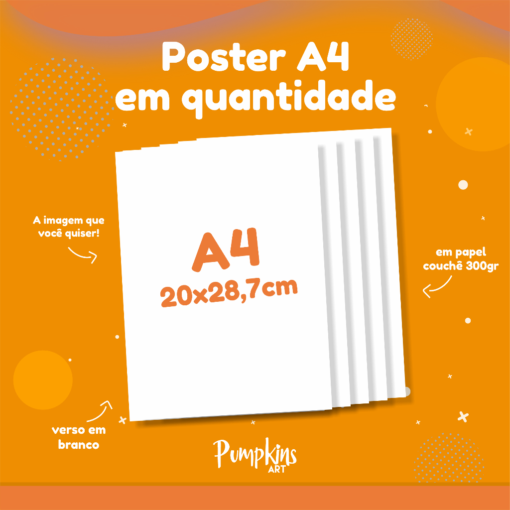 Poster A4 Personalizado - Em Quantidade / Holográfico - Glitter ...