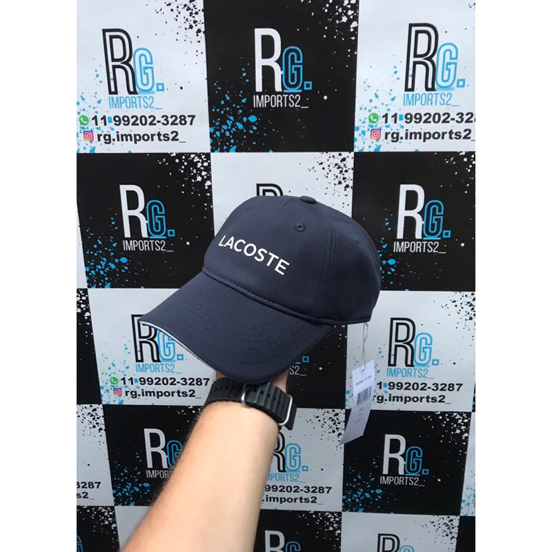 BONÉ LACOSTE LETREIRO | Shopee Brasil