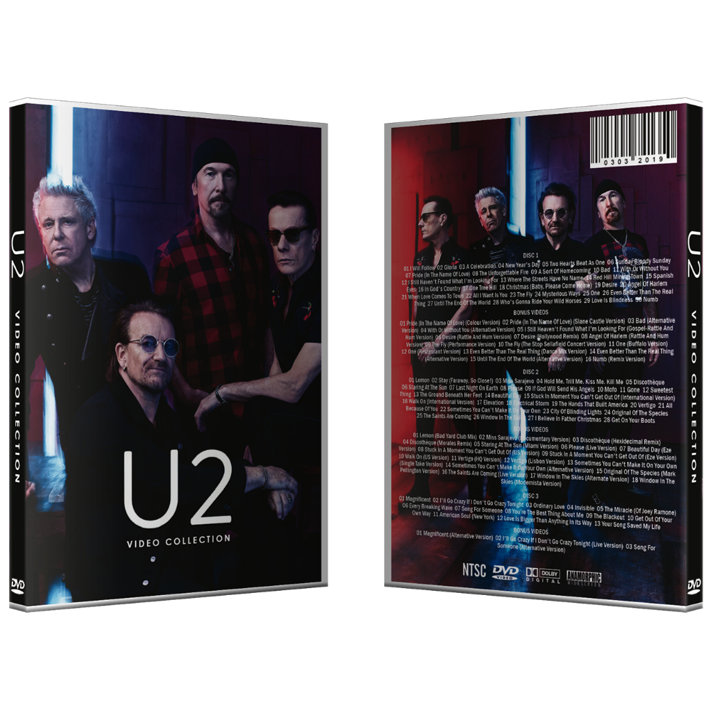 DVD U2 - VIDEO COLLECTION (FAN MADE) | Shopee Brasil