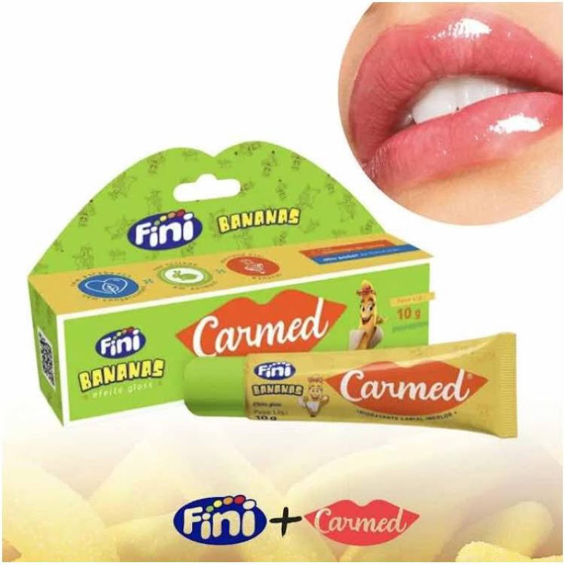 Hidratante Labial Carmed Fini Bananas Incolor Efeito Gloss 10g PRONTA ENTREGA | Shopee Brasil