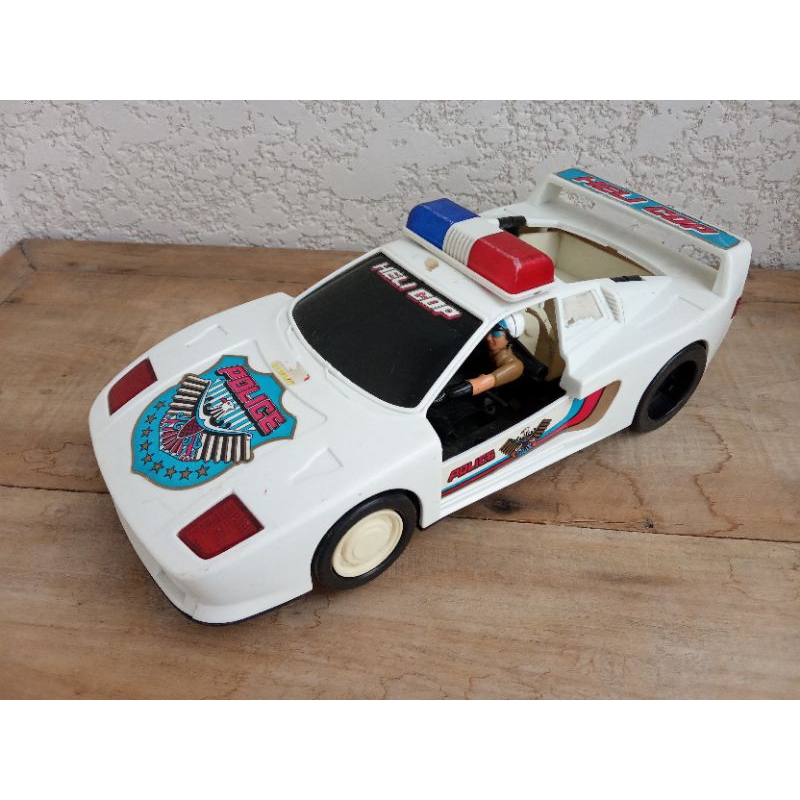 Carrinho antigo police Heli cop bate e volta ( Para restauro ou ...